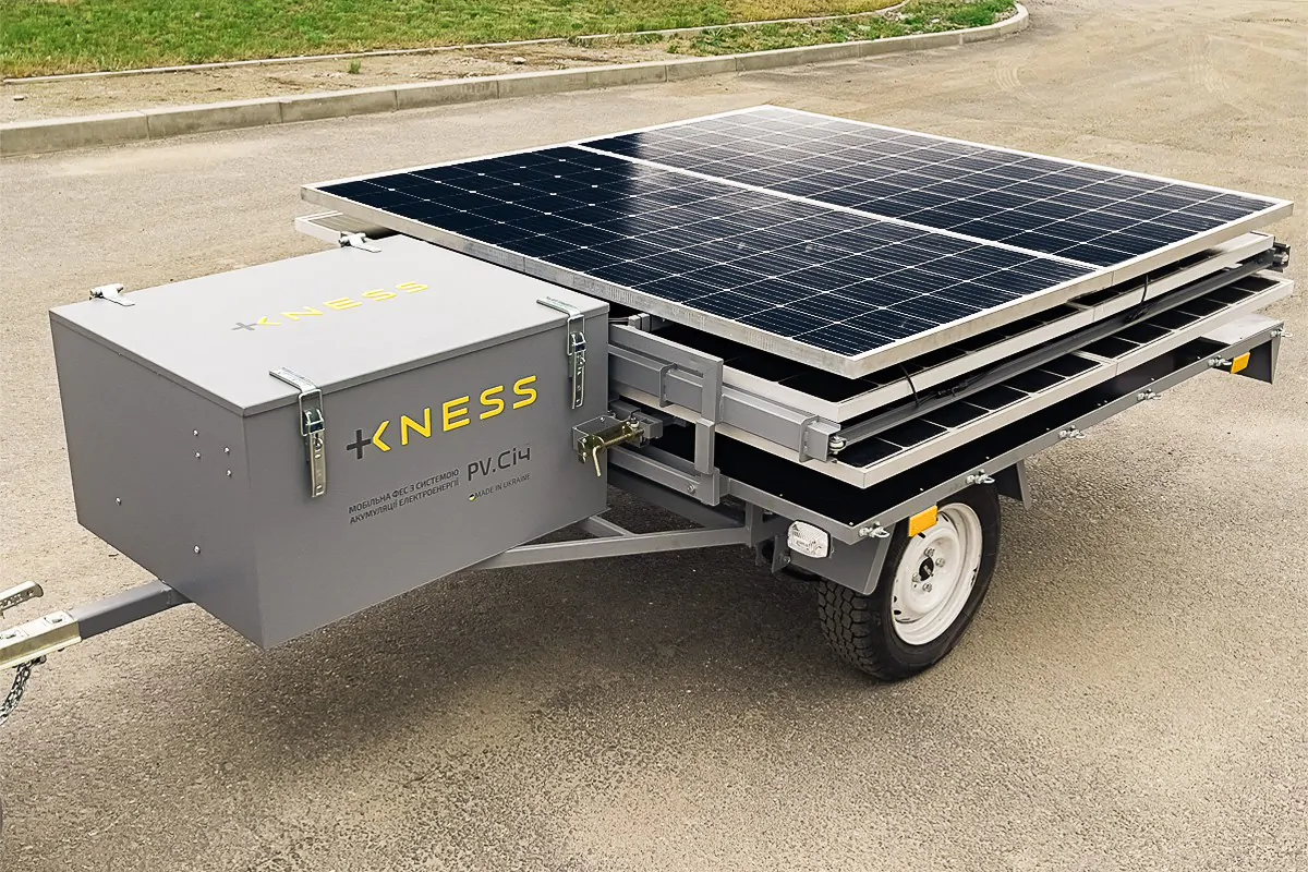 PV.SICH by KNESS: autonomous mobile solar station with electricity ...