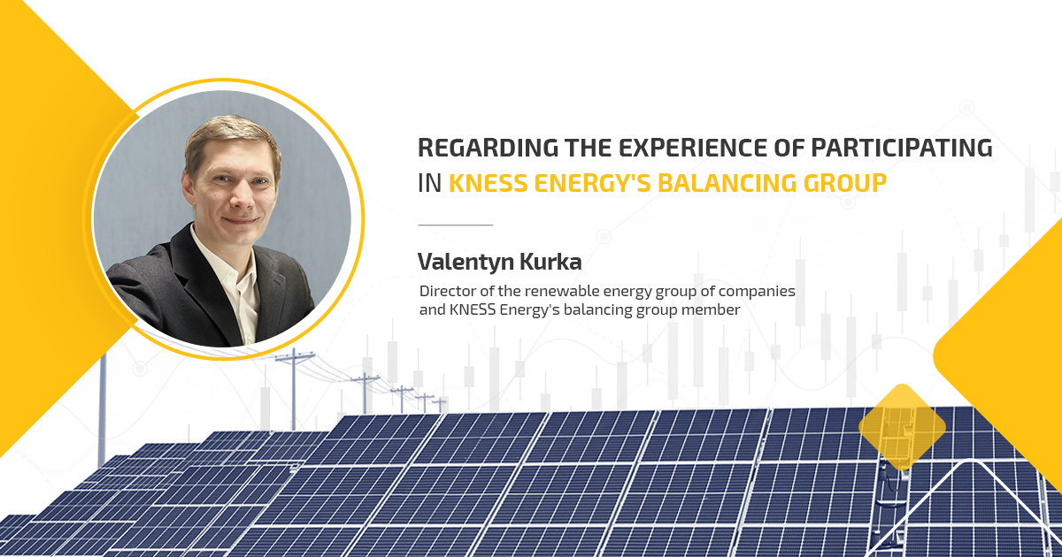 Balancing Group of KNESS Energy: experience of the BG participant ...