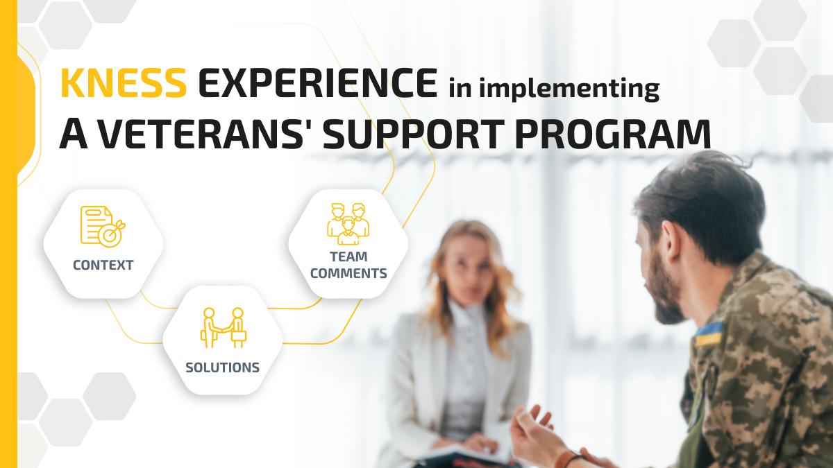 KNESS experience in implementing a veterans' support program | Новини ...